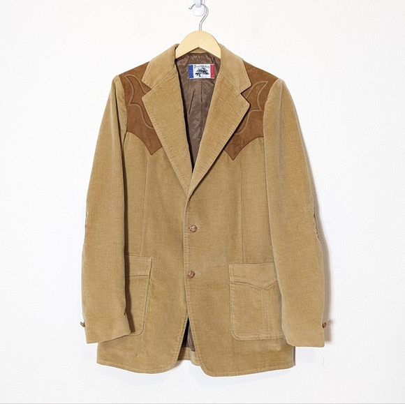 Vintage | Suits & Blazers | Vintage Mens Western Blazer Velveteen ...